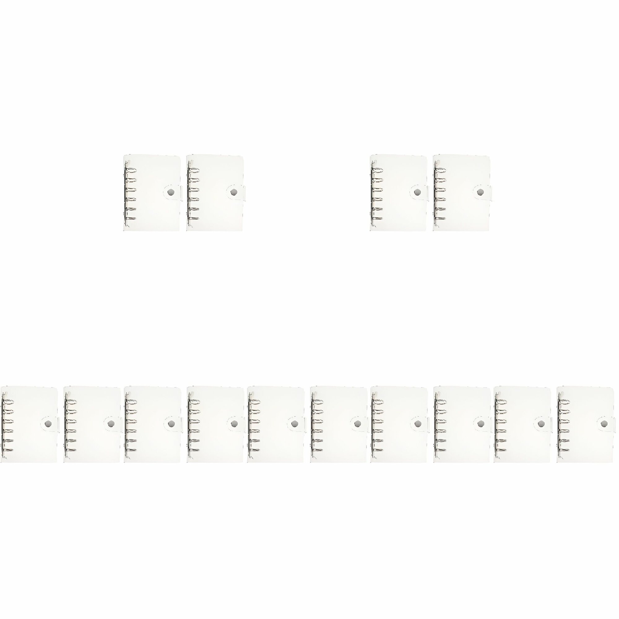 Пвх обложка для планера а7 с 6 кольцами прозрачная белая для студентов, 14 шт