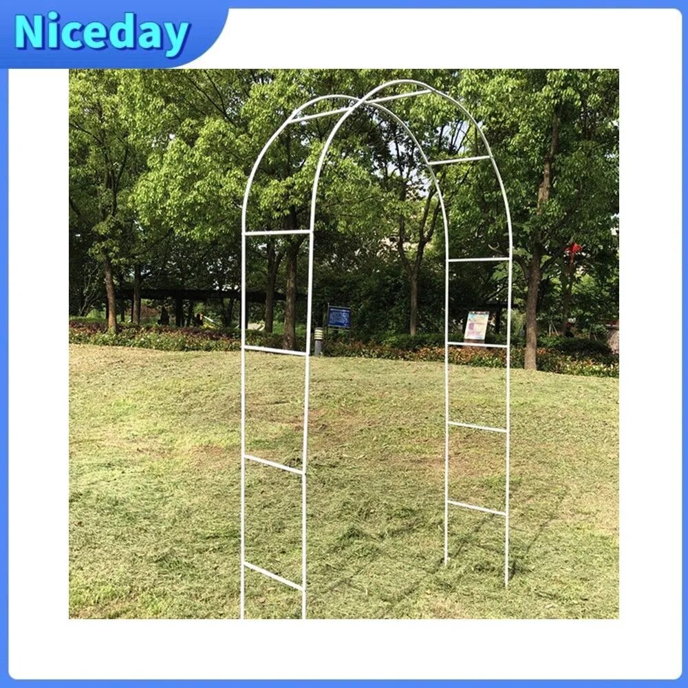 Садовая арка Niceday для растений, металлическая белого цвета