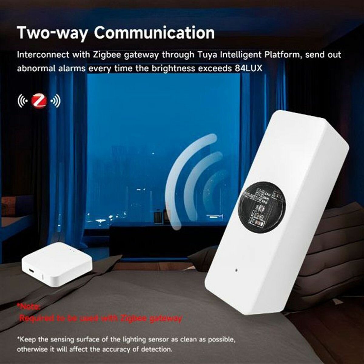 Датчик освещенности Tuya ZigBee Датчик луча — фото 1