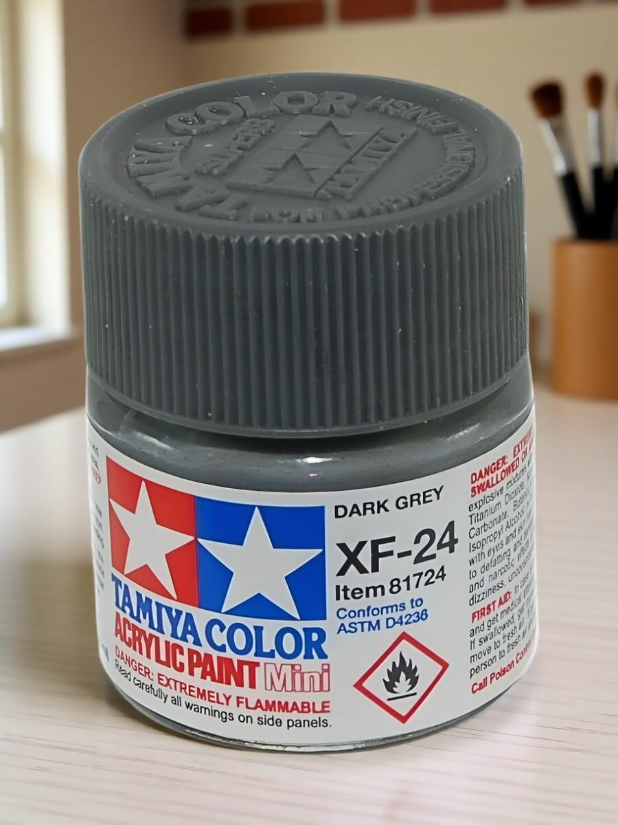 XF-24 Dark Grey ( Темно-серая ) акриловая краска, 10 мл.