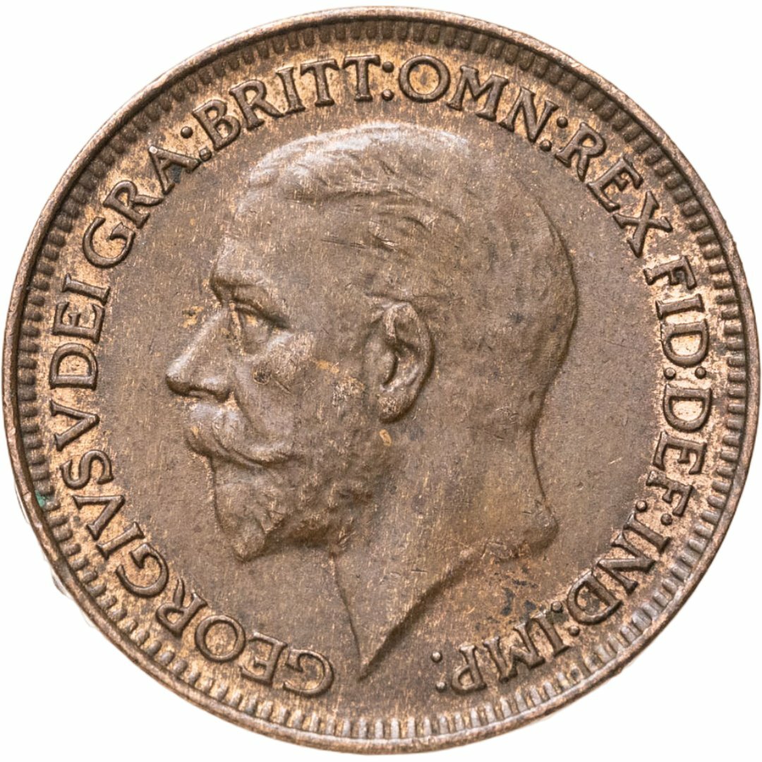 Великобритания 1 фартинг farthing 1930, Бронза, в сохранности XF