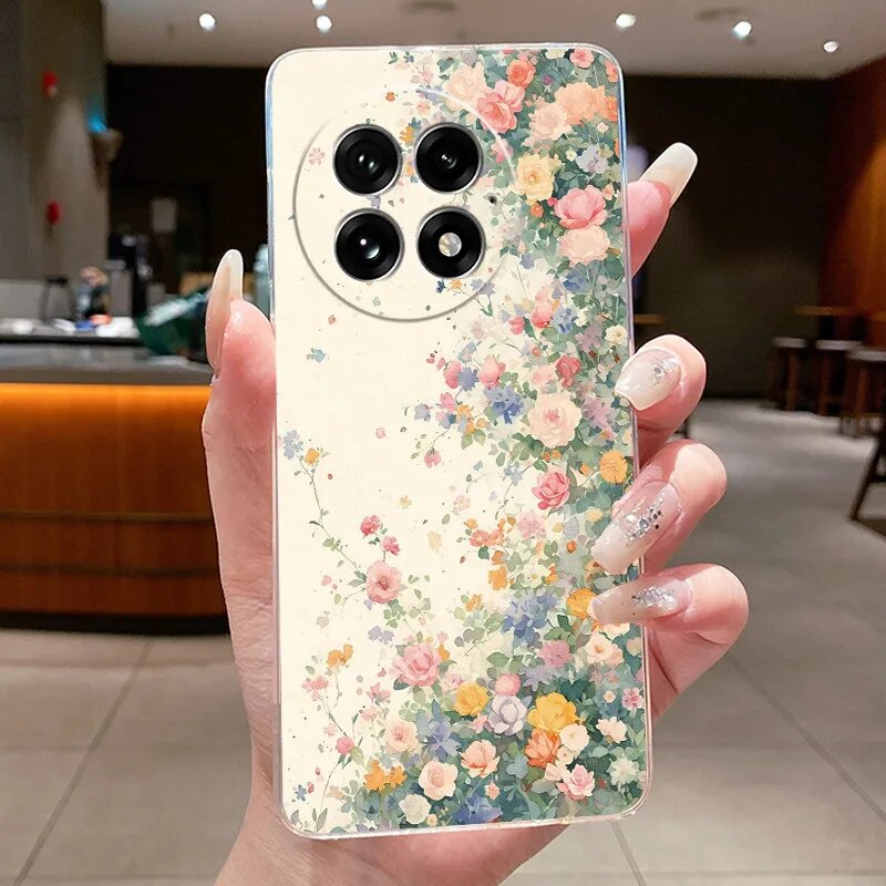 Чехол для OnePlus 13s, цветочный, TPU-TPU330