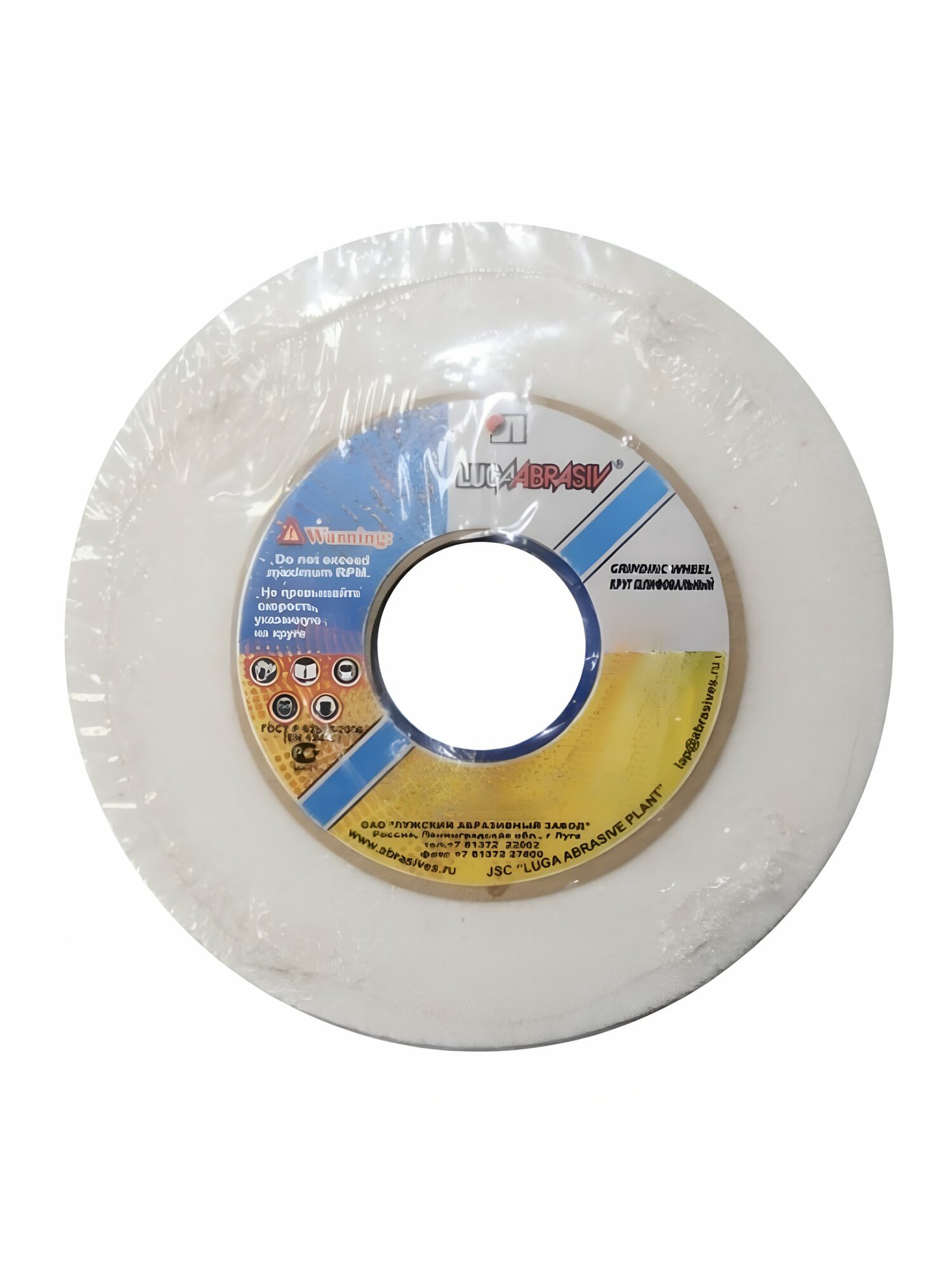 Круг шлифовально-точильный LugaAbrasiv, диаметр 350х40 мм, d127 мм, 25A, 40, белый, O, P, Q 50 м/с V