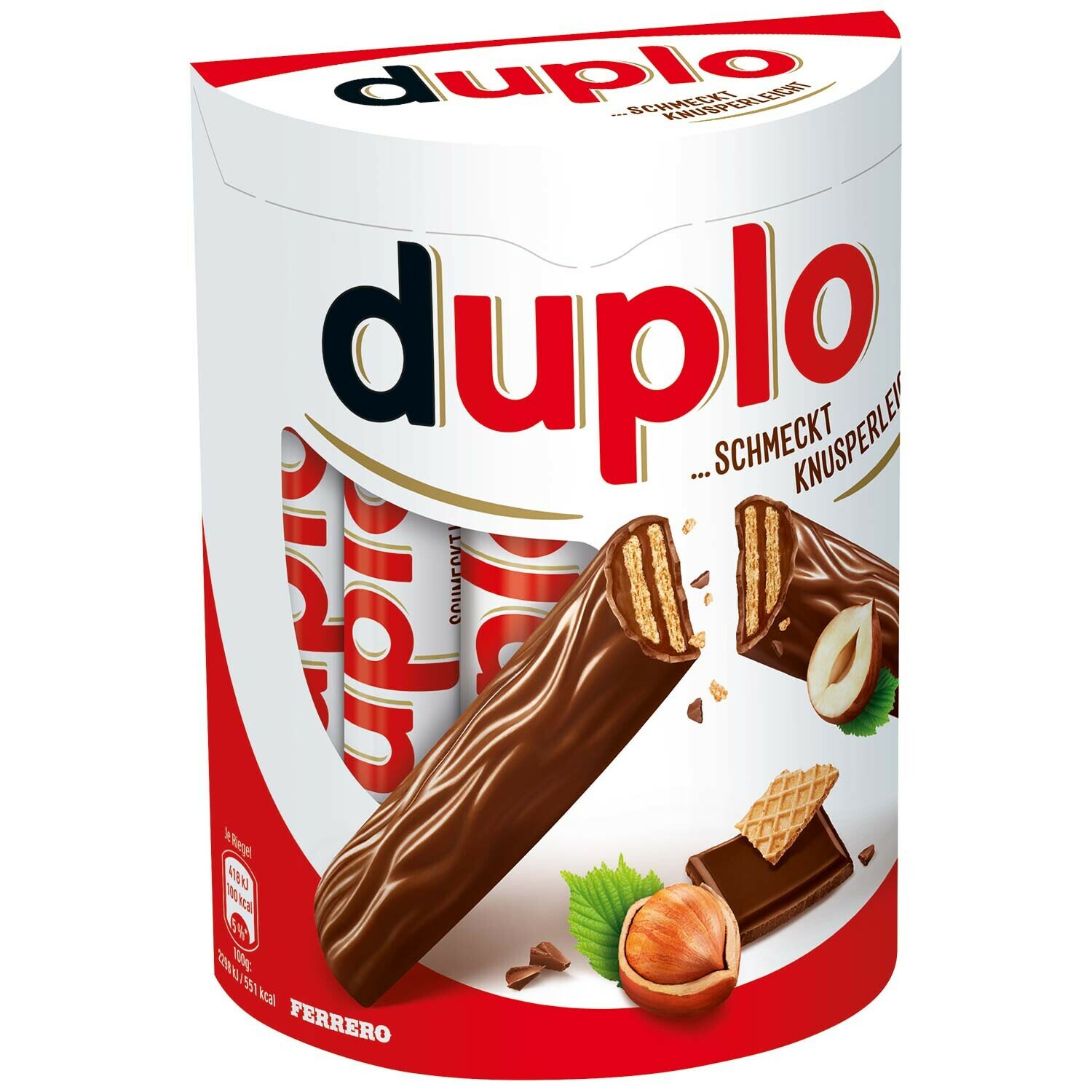 Шоколадный батончик Ферреро Дупло / Ferrero Duplo 10 шт Х 18,2 гр (Германия)