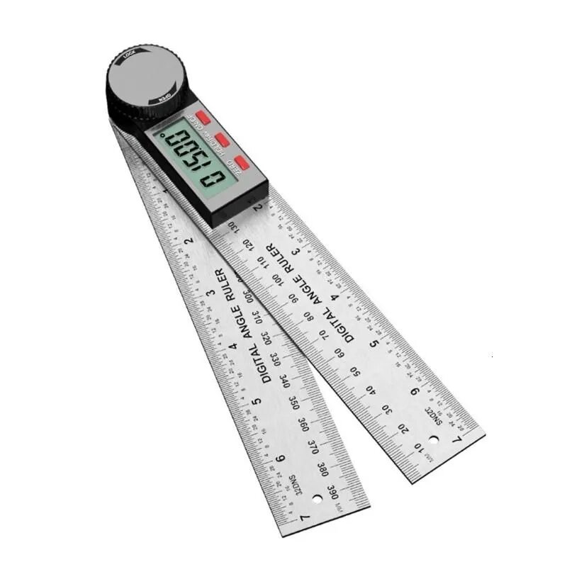 Цифровой строительный угломер из нержавеющей стали с ЖК-дисплеем и угловой шкалой