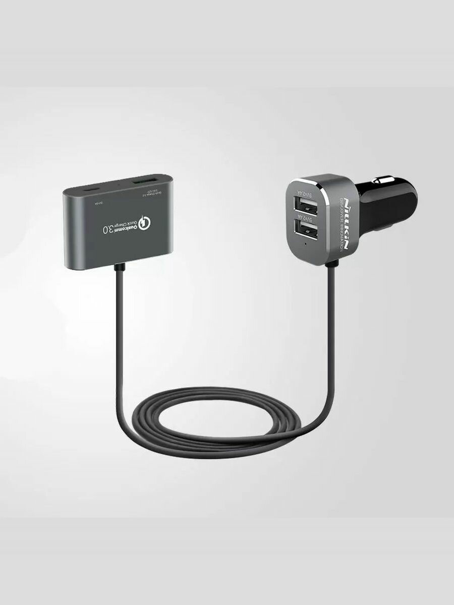 Зарядное устройство Nillkin Car Charger Powershare (Quick Charge 3, 57W), черный
