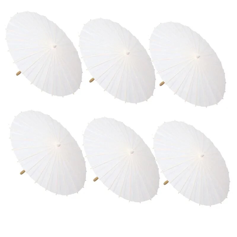 6шт бумажный зонтик свадебный зонт подарок 84см