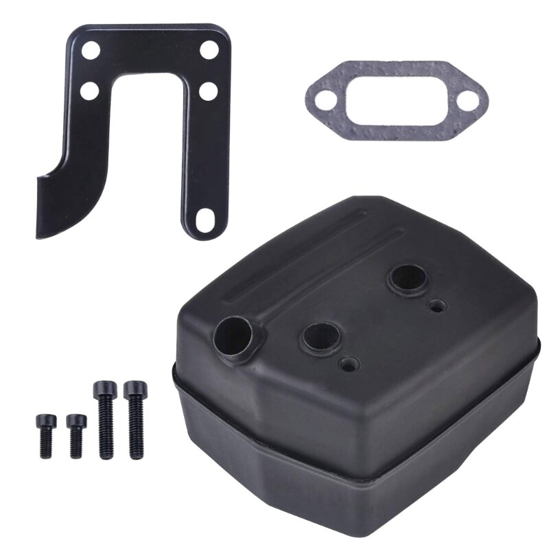 Комплект Сменных Глушителей выхлопа Бензопилы включает в себя Все Компоненты Для быстрой установки и повышения производительности двигателя.