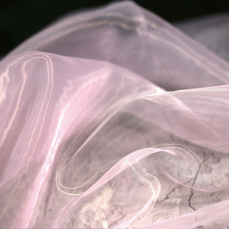Водостойкая органза, прозрачная тонкая мягкая сетчатая ткань для свадебных платьев, дизайнерская ткань для ханьфу и