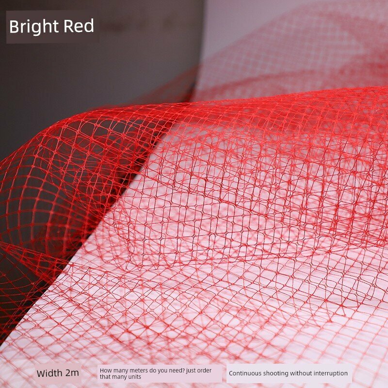 Большая сетчатая ткань в форме ромба, ручной работы, для рукоделия, прозрачная, для создания шляп, одежды,