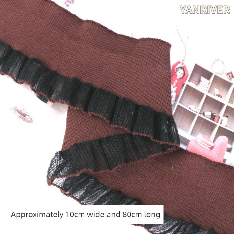 Прозрачные рифленые трикотажные эластичные тесьмы для одежды с волнистыми краями и кружевной тесьмой из рифленой ткани.