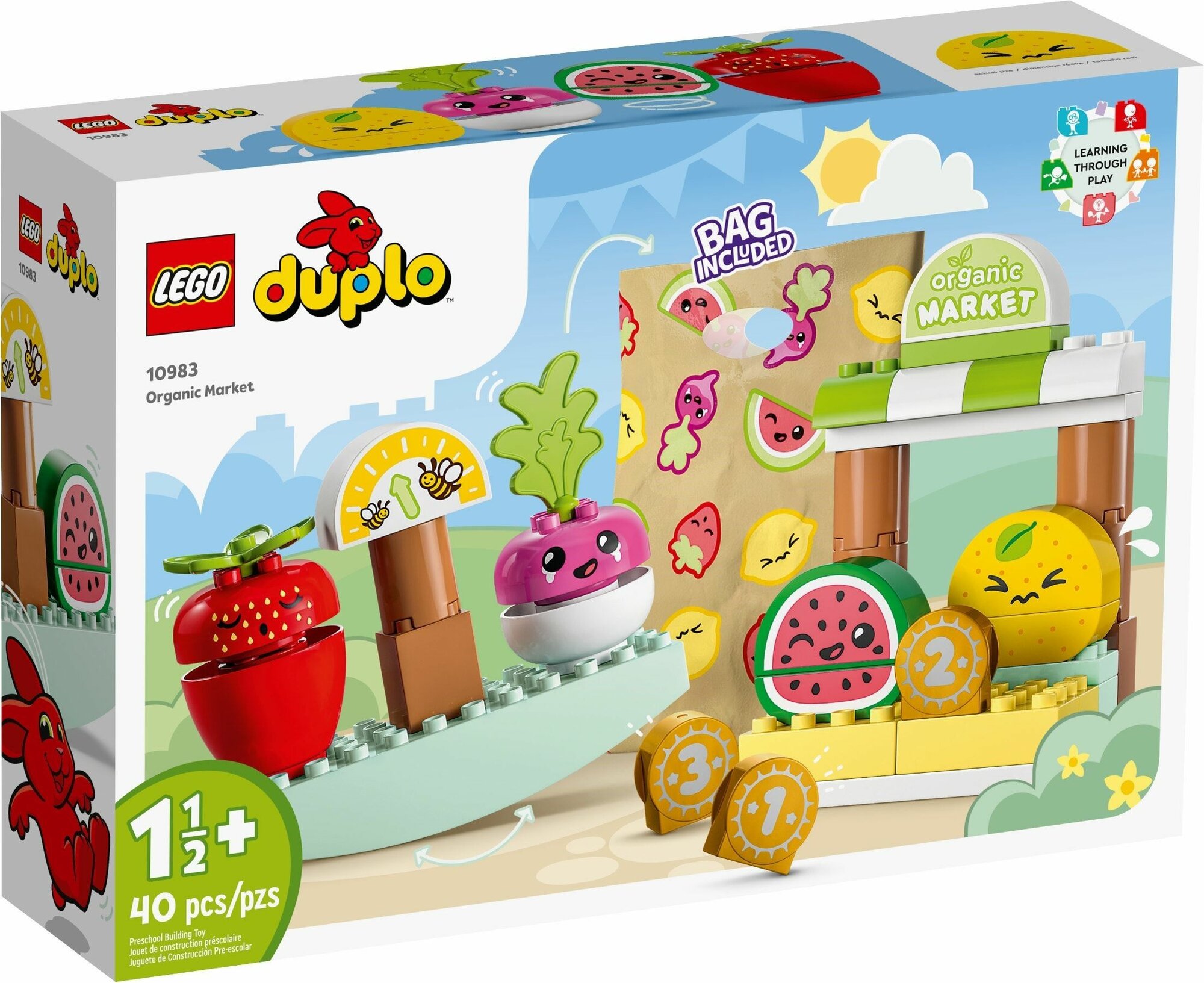 Конструктор LEGO DUPLO 10983 Органический рынок, 40 деталей, 1+