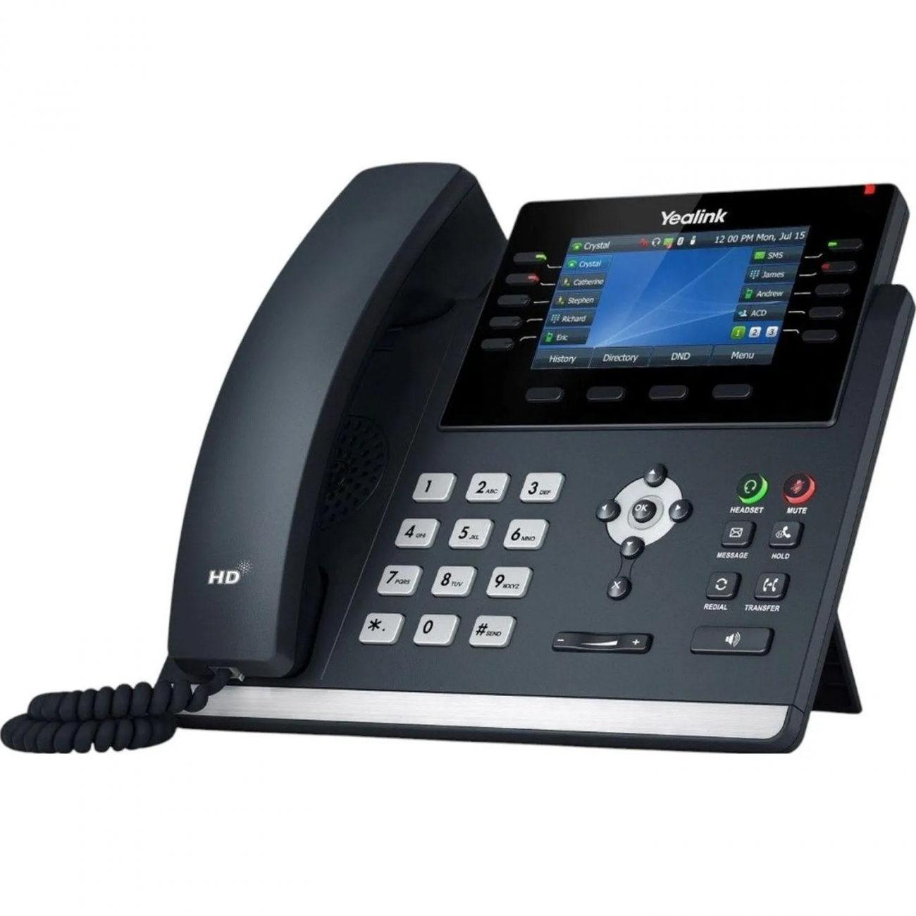 Ip-телефон Yealink SIP-T46U,2 порта USB, 16 аккаунтов, BLF, PoE, GigE, без БП 1254013