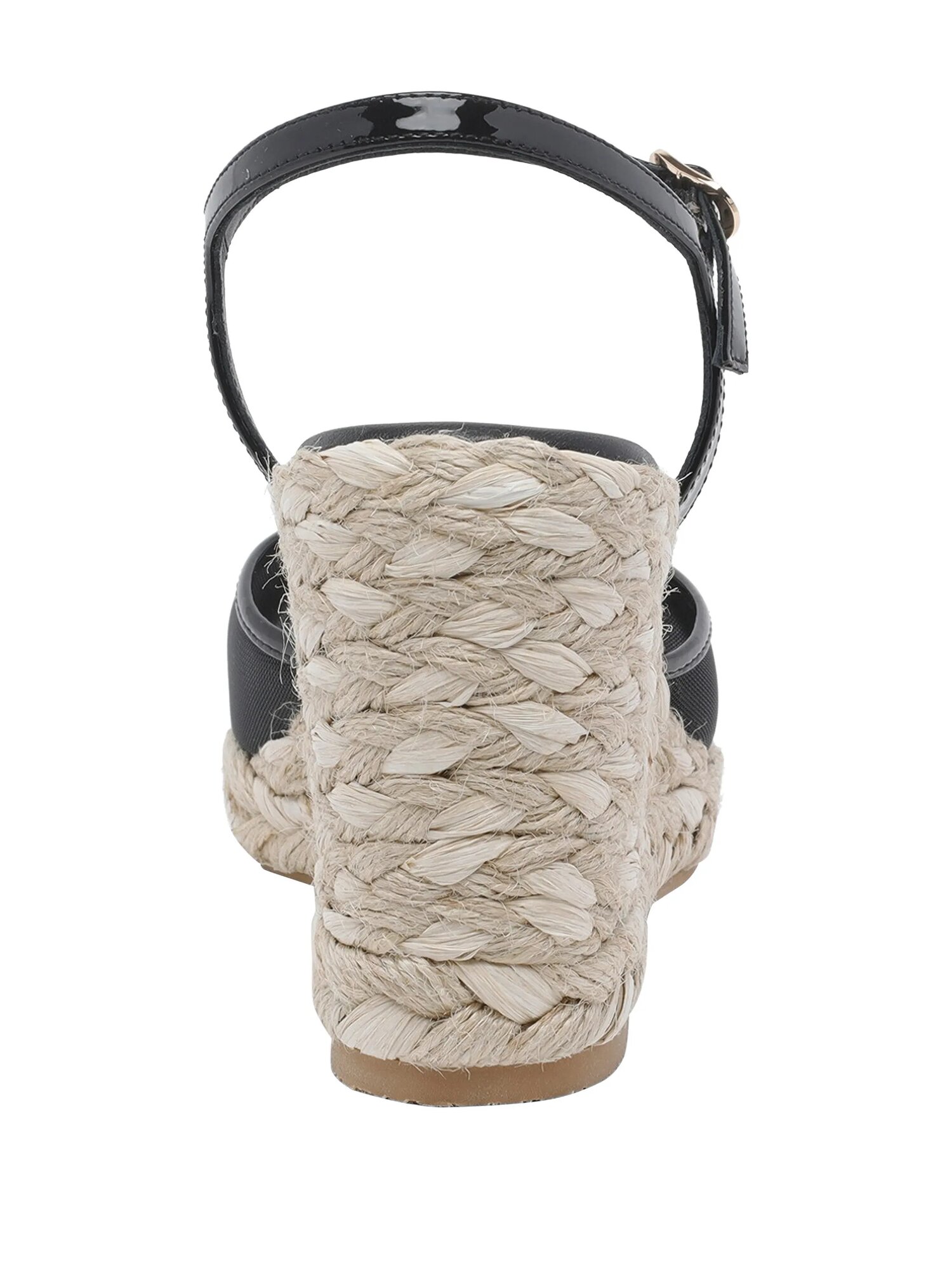 Эспадрильи Stuart Weitzman Mesh buckle heeled espadrilles, размер 36.5, черный — фото 1