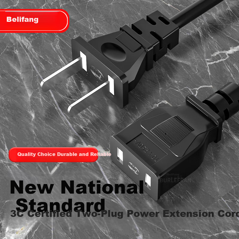 BURLEFRAN двухконтактный удлинитель 10А 5м для телевизора принтера монитора колонок вентилятора электроскутера Версия：5