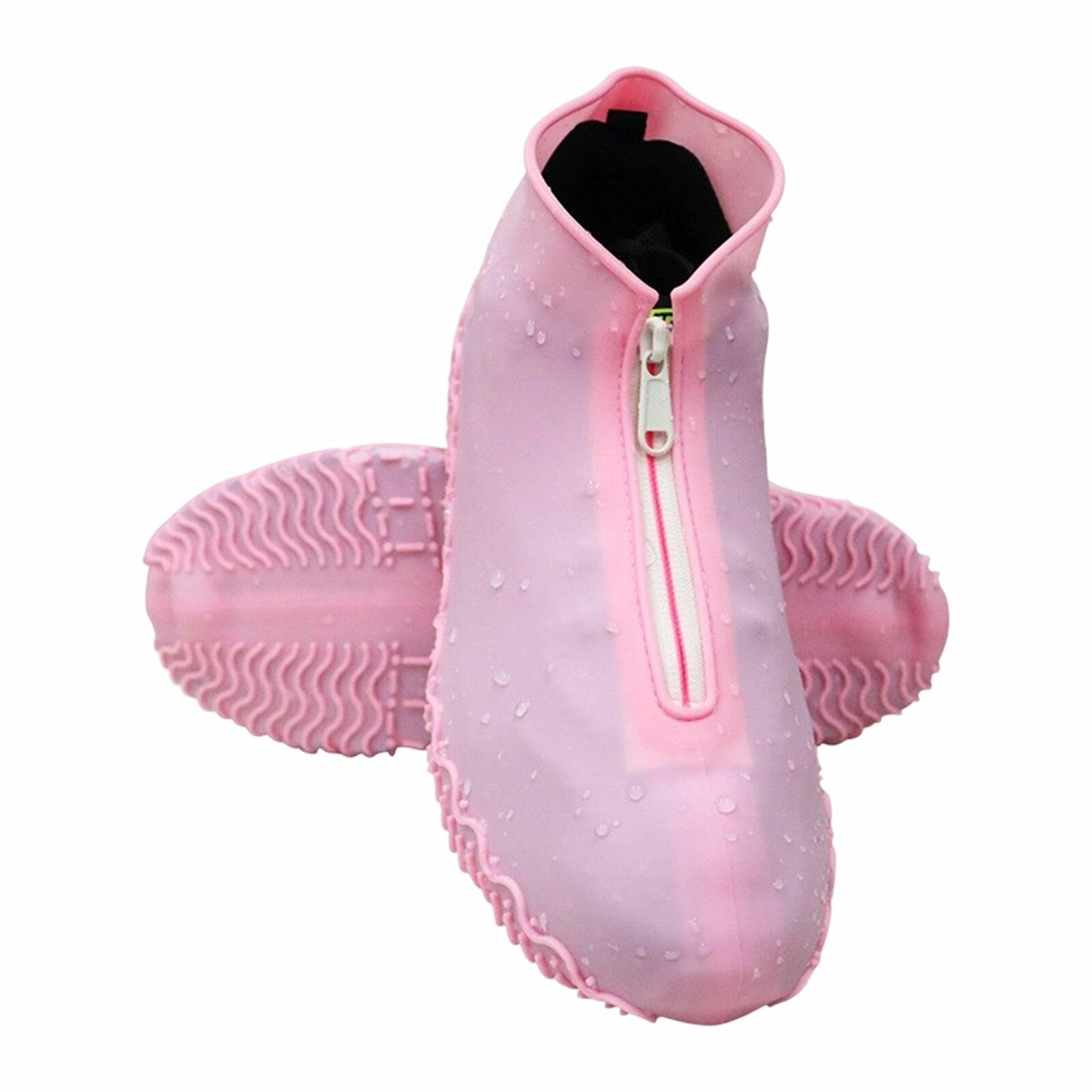 Водонепроницаемые силиконовые галоши с молнией и противоскользящей подошвой