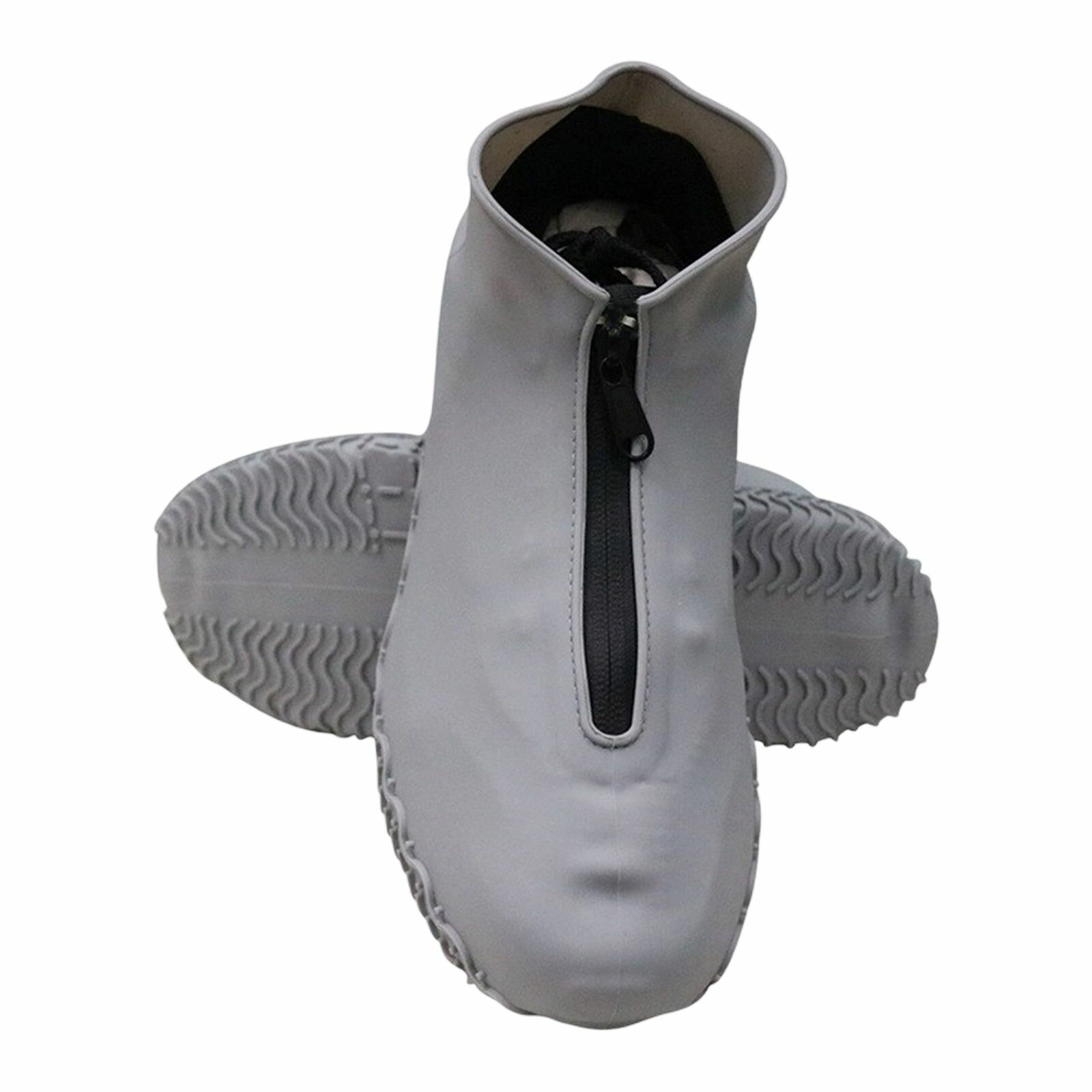 Водонепроницаемые силиконовые галоши с молнией и противоскользящей подошвой