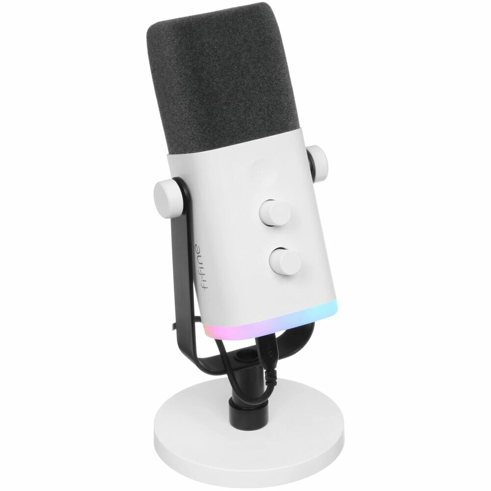 Микрофон Fifine AmpliGame AM8 PROS White