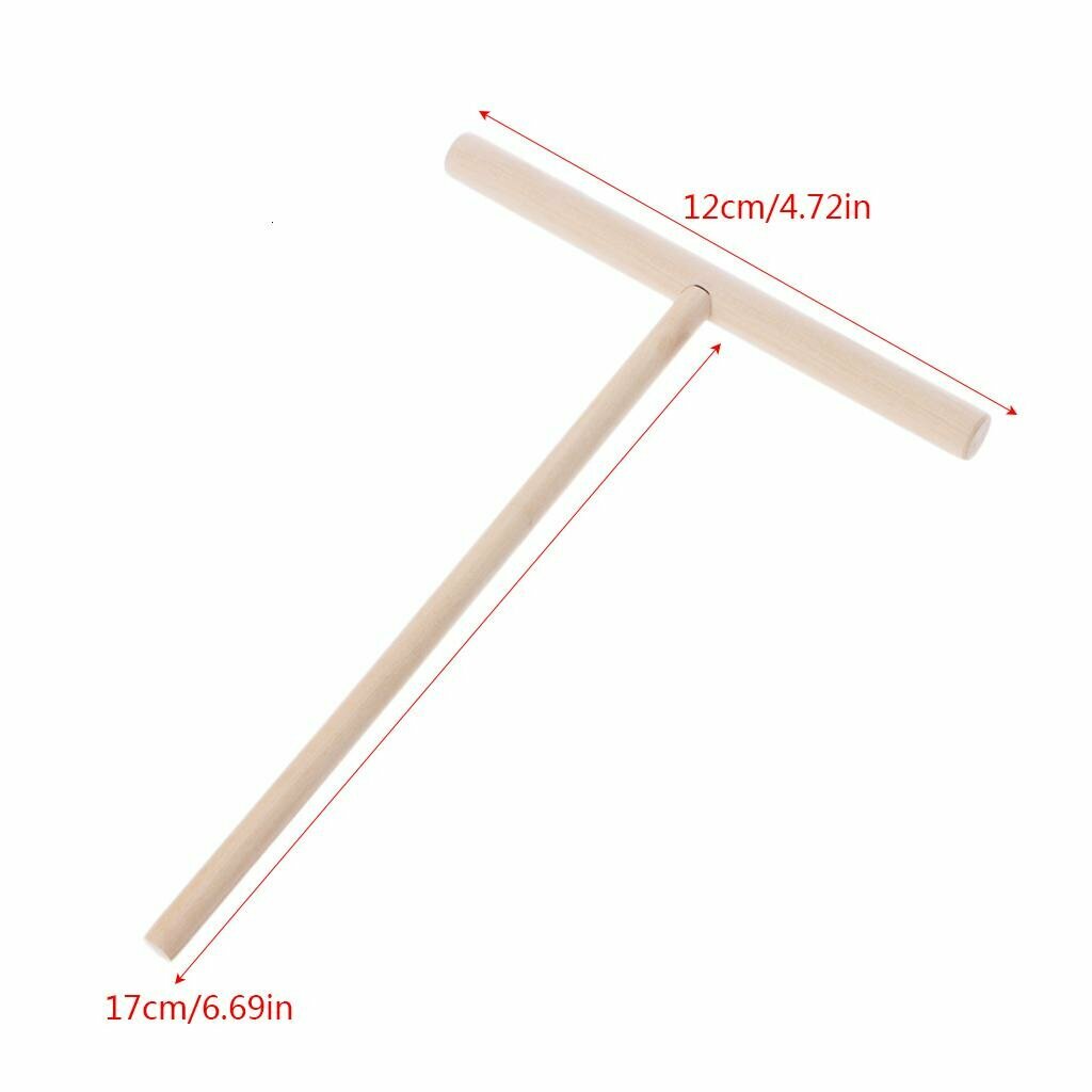 Деревянный распределитель теста для блинов, Бежевый