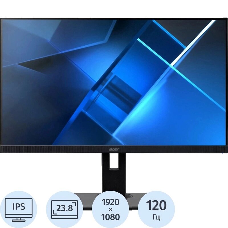 Монитор Acer B247YGbmiprzx 23,8' FHD/IPS/120Гц/HDMI/DP/черн(UM. QB7CD. G05)