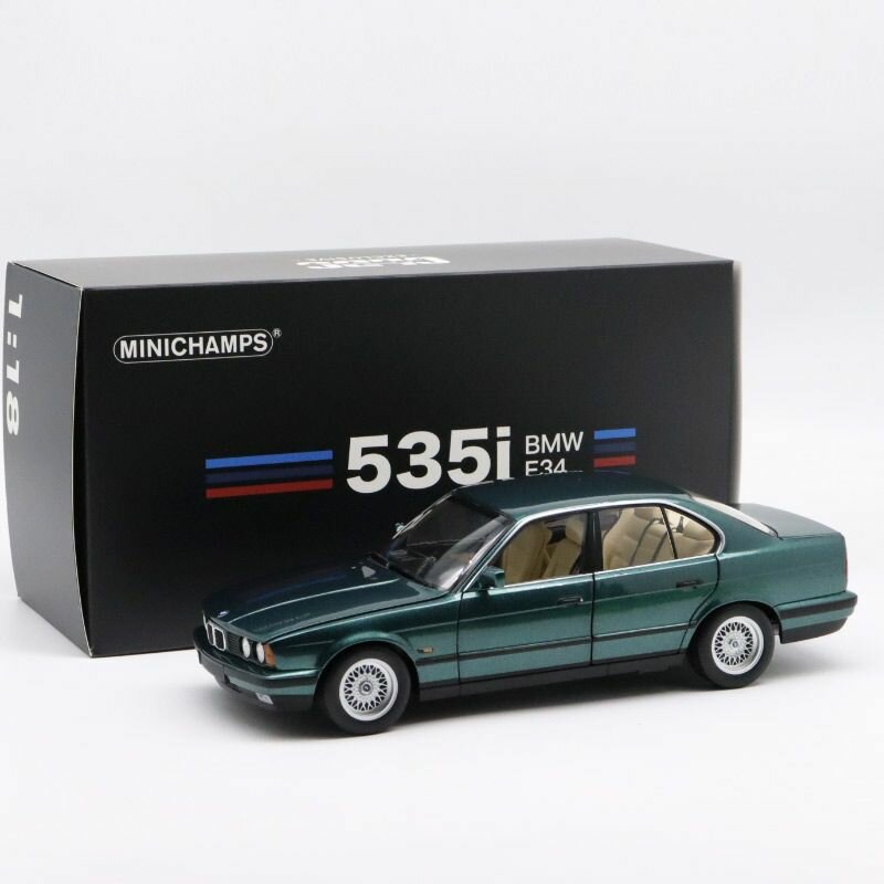 Minichamps 1:18 Масштаб 1988 BMW 5 Series 535i E34 Литая полностью открывающаяся модель автомобиля