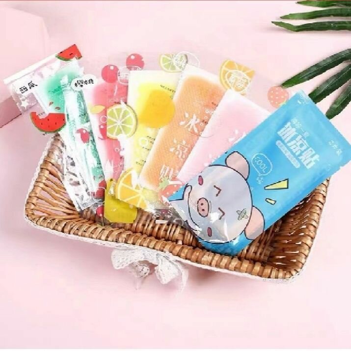 Охлаждающий пластырь для освежения и охлаждения, идеально подходит для студентов для облегчения летней жары, подходит для тех, кто работает за мобильным телефоном, полотенце для лица для отвода тепла.