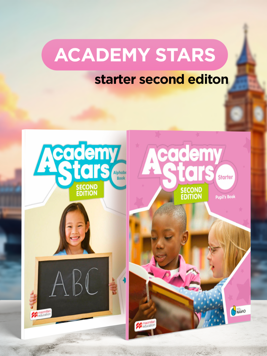 Academy Stars starter second edition полный комплект: Pupils Book (Учебник) + Alphabet Book (Прописи)