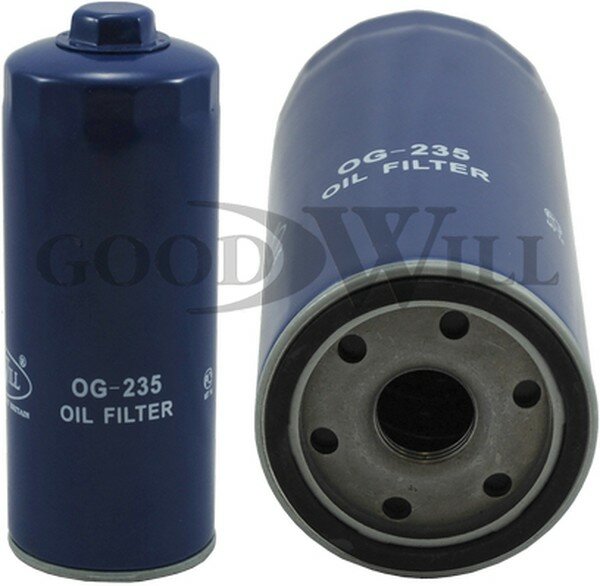 Фильтр масляный двигателя GOODWILL OG235 Audi 100 43, 44, 4A, C1-C4 4.2 V8 S4 290 л. с. 03.1994-06.1994