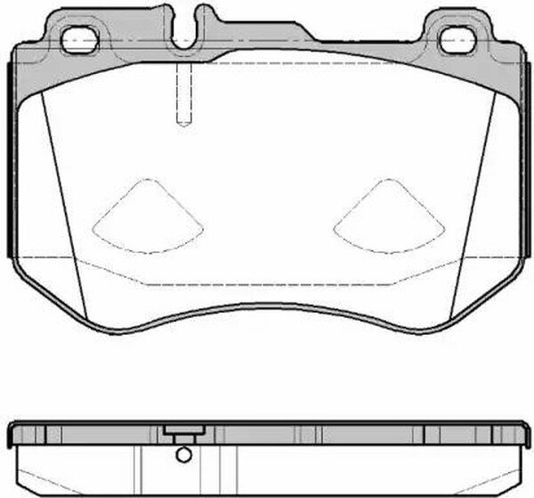 Колодки тормозные передние REMSA 1591.00 Mercedes C-Class W205, S205 13->