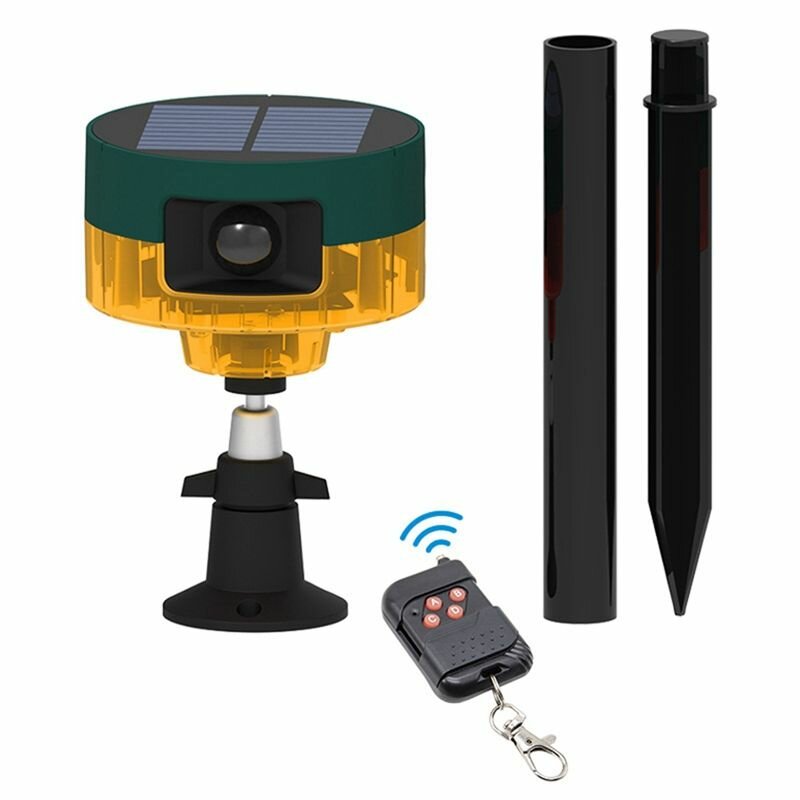 X4Сигнализация С Датчиком Движения На Солнечной Батарее, Инфракрасная, Желтая