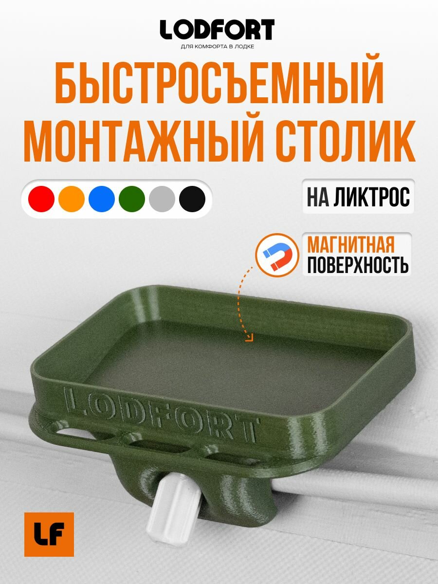 Столик рыболовный (органайзер) на ликтрос для ПВХ лодки