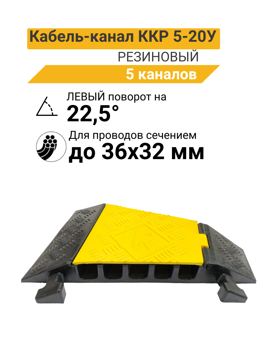 Кабель-канал 36х32мм 20т ККР 5-20У угловая часть (левый) Технология
