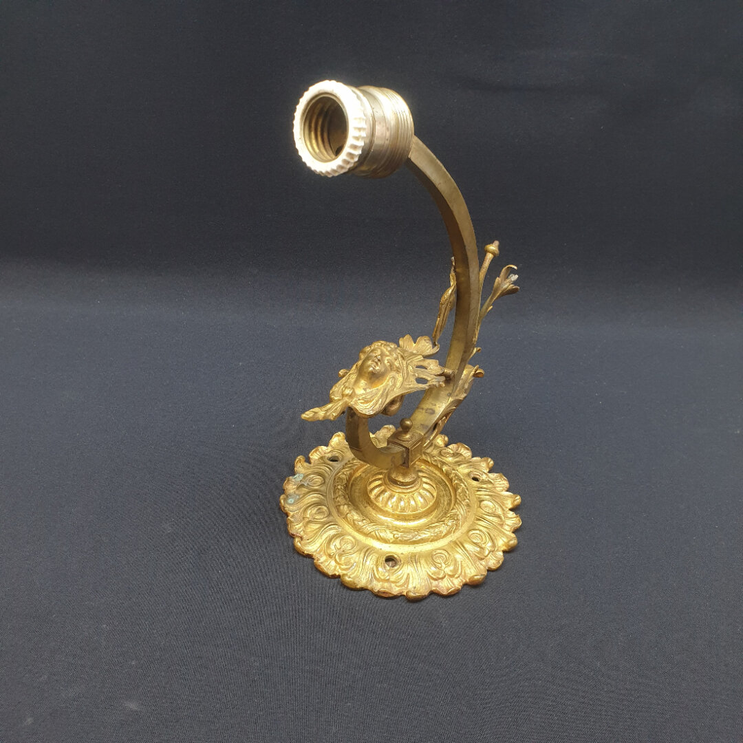 Антикварный светильник из бронзы бра Ангелы Путти, Франция