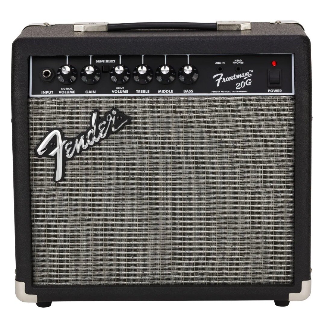 Fender электрогитара усилитель Frontman 20G для начинающих с эффектами Mustang LT25