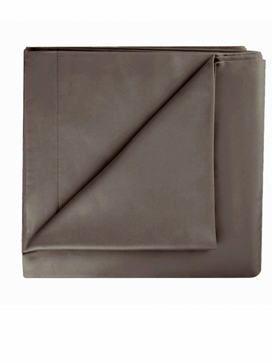 Простыня Mollen Total Look 200x220см в кофейном 100% хлопок 400 ТС