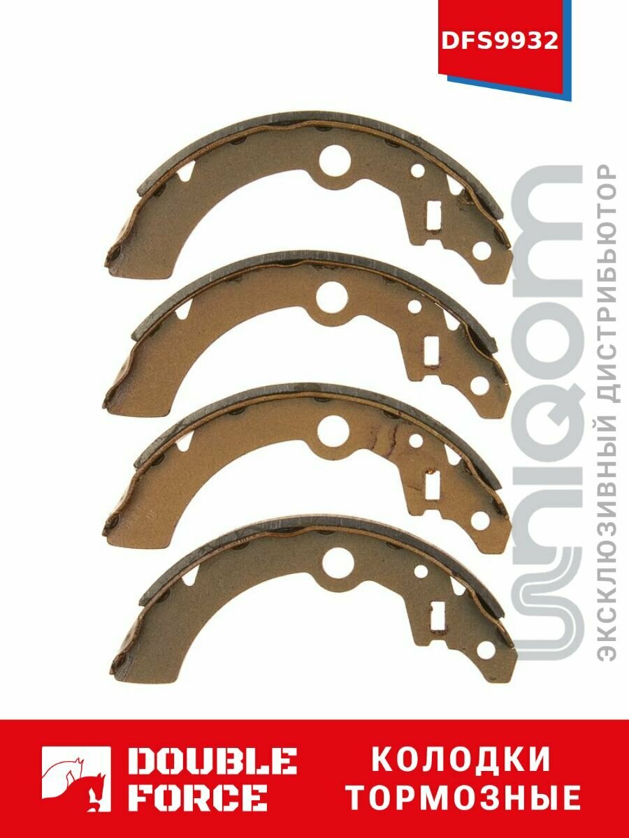 Колодки тормозные задние барабанные Chevrolet CRUZE/YGM1 2001-07 / NISSAN MOCO 2002-06 / Suzuki KEI 1999-06, SOLIO 2005-10, Swift 2000-04, WAGON R 1999-05 Double Force DFS9932