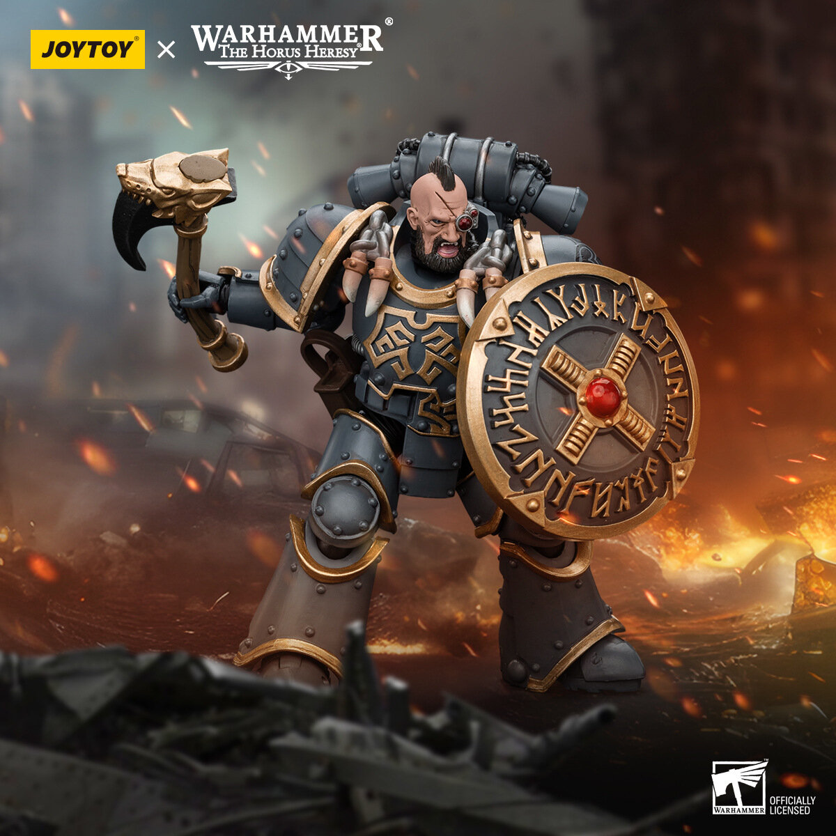 JOYTOY Dark Source Warhammer Horus Heresy Space Wolves Grey Squad 1:18 подвижный солдат креативная фигурка