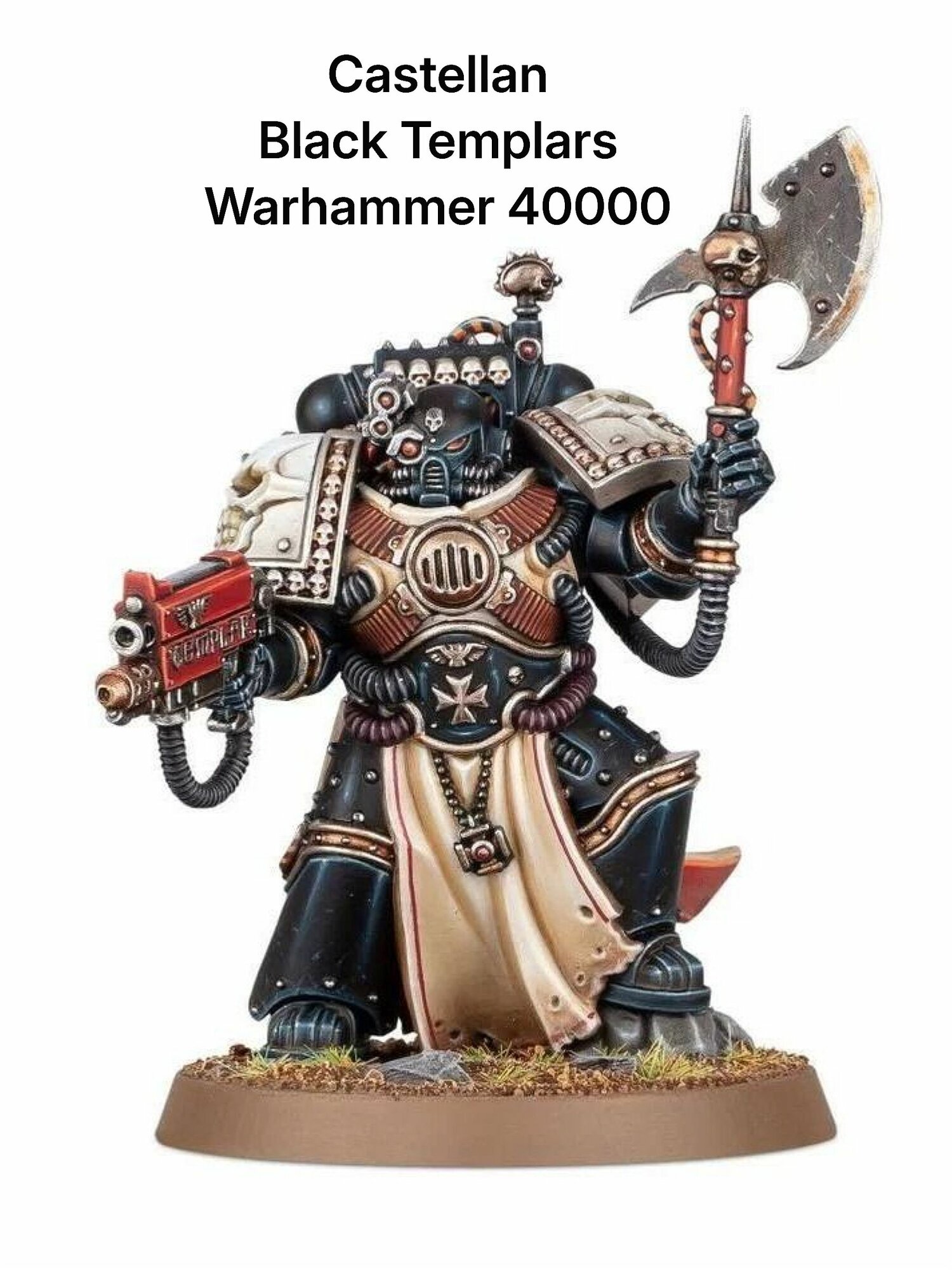 Castellan Black Templars Warhammer 40000 / Кастелян черных храмовников Вархаммер 40000