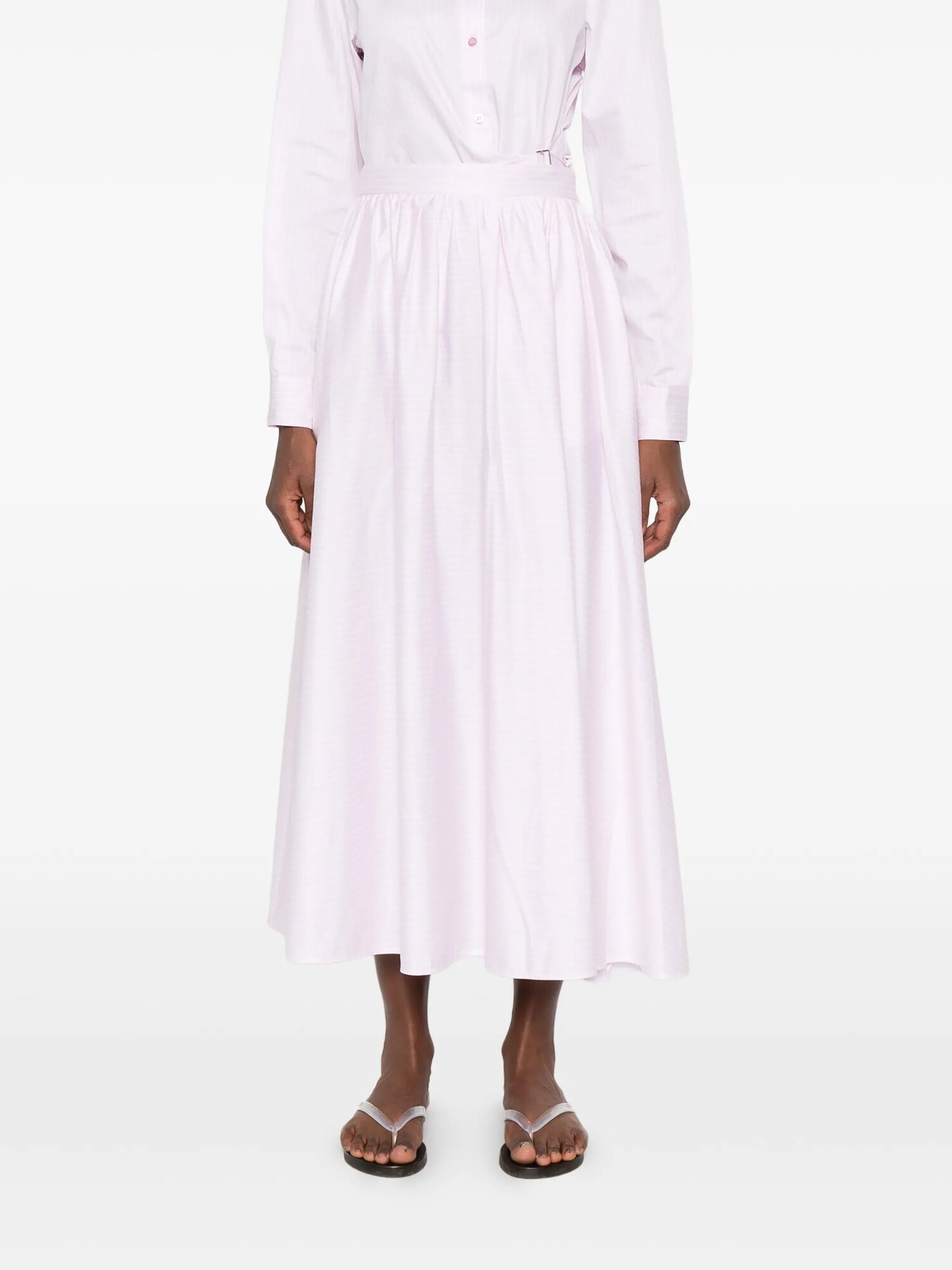 Юбка Manuel Ritz Striped maxi skirt, размер 38, pink — фото 1