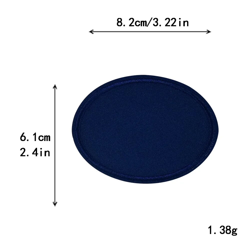 Темно-синяя нашивка 8.2x6.1см, 1.38г (4908) blue