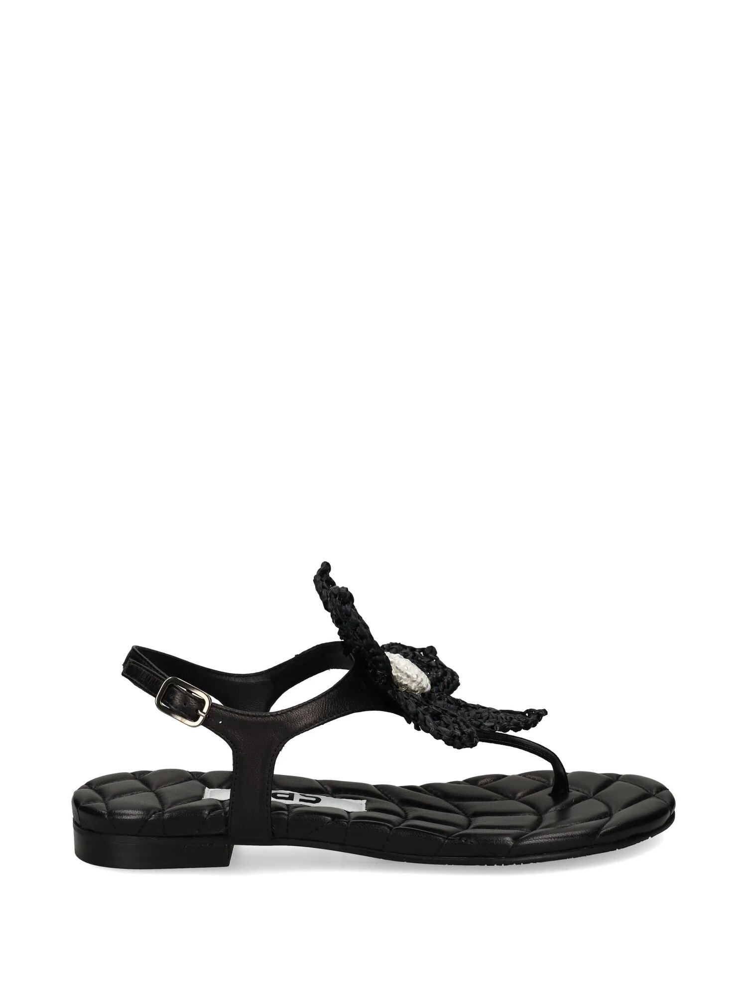 Босоножки Flower-embellished thong sandals