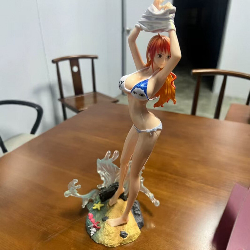 Фигурка из One Piece, статуэтка Нами в купальнике, статуэтка девушки из аниме One Piece, кукла, фигурка команды Соломенной Шляпы.