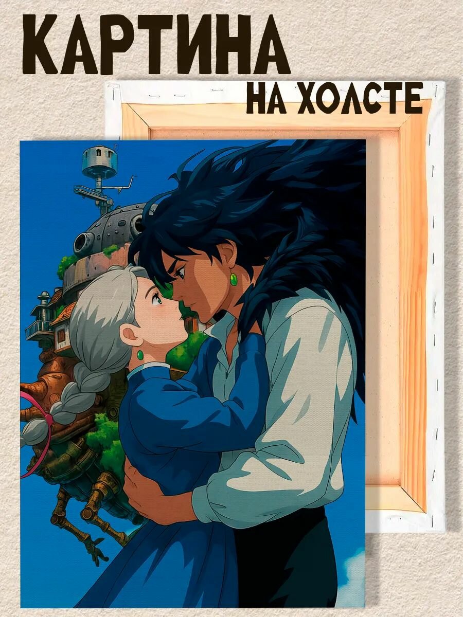 Картина на стену аниме, на подрамнике, 1шт, 25х17 размер.