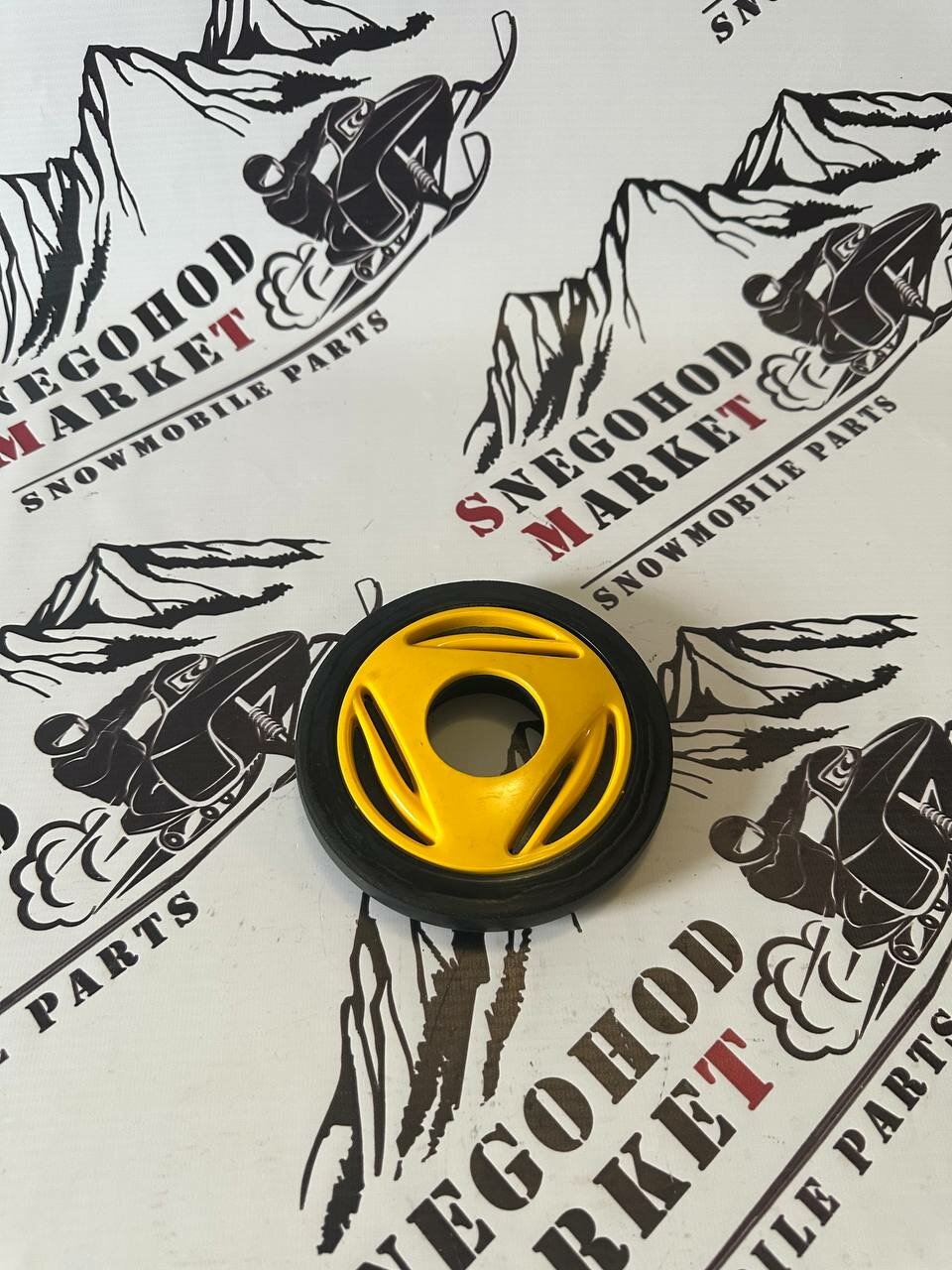 Каток для снегохода R0135F BRP/Тайга, черный, желтый для разных моделей, 1 шт.