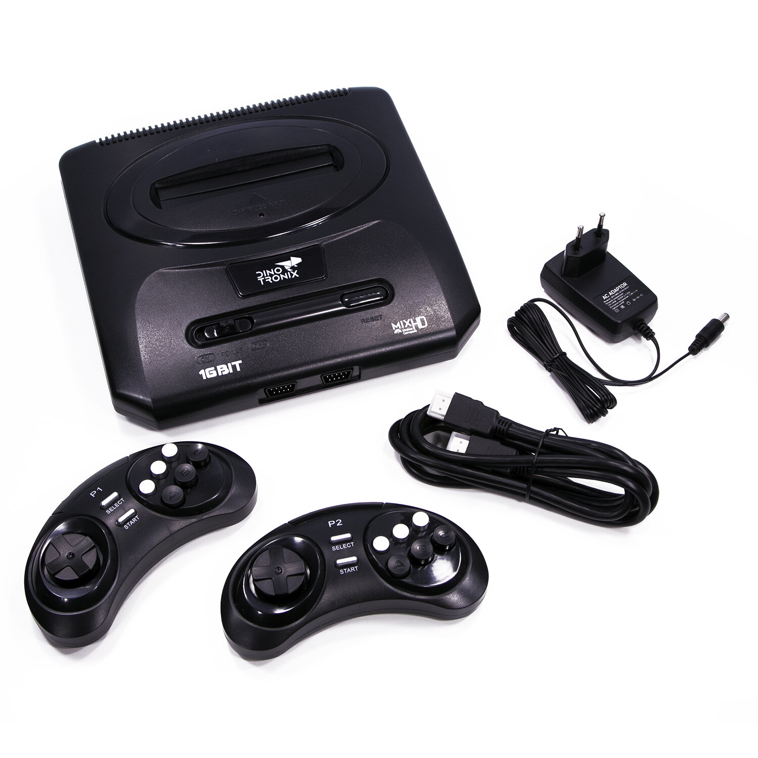 Игровая приставка Dinotronix MixHD + 450 игр (модель: ZD-10, Серия: ZD, MD2 case, HDMI кабель, 2 беспроводных джойстика)