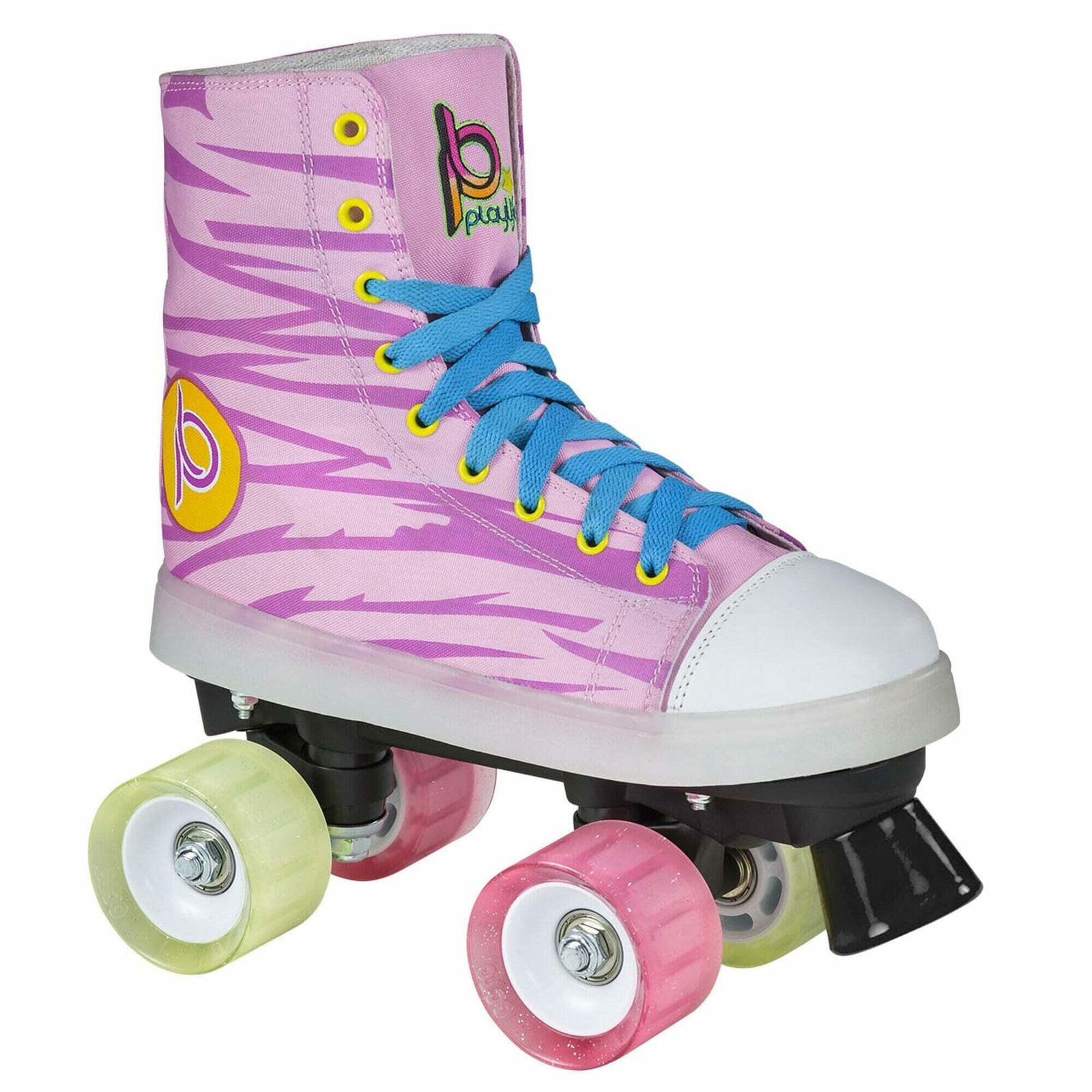 DECATHLON ролики Playlife Lunatic, детские квады, розовый, размер 36
