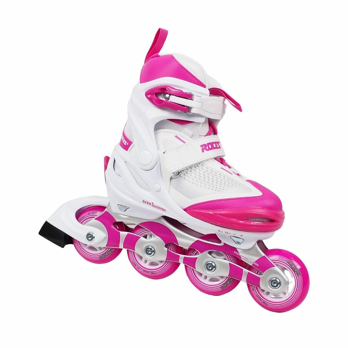 DECATHLON ролики Roces Moody X Inline, белый/пастельный фуксия, размеры 36/39, грузоподъемность 60 кг