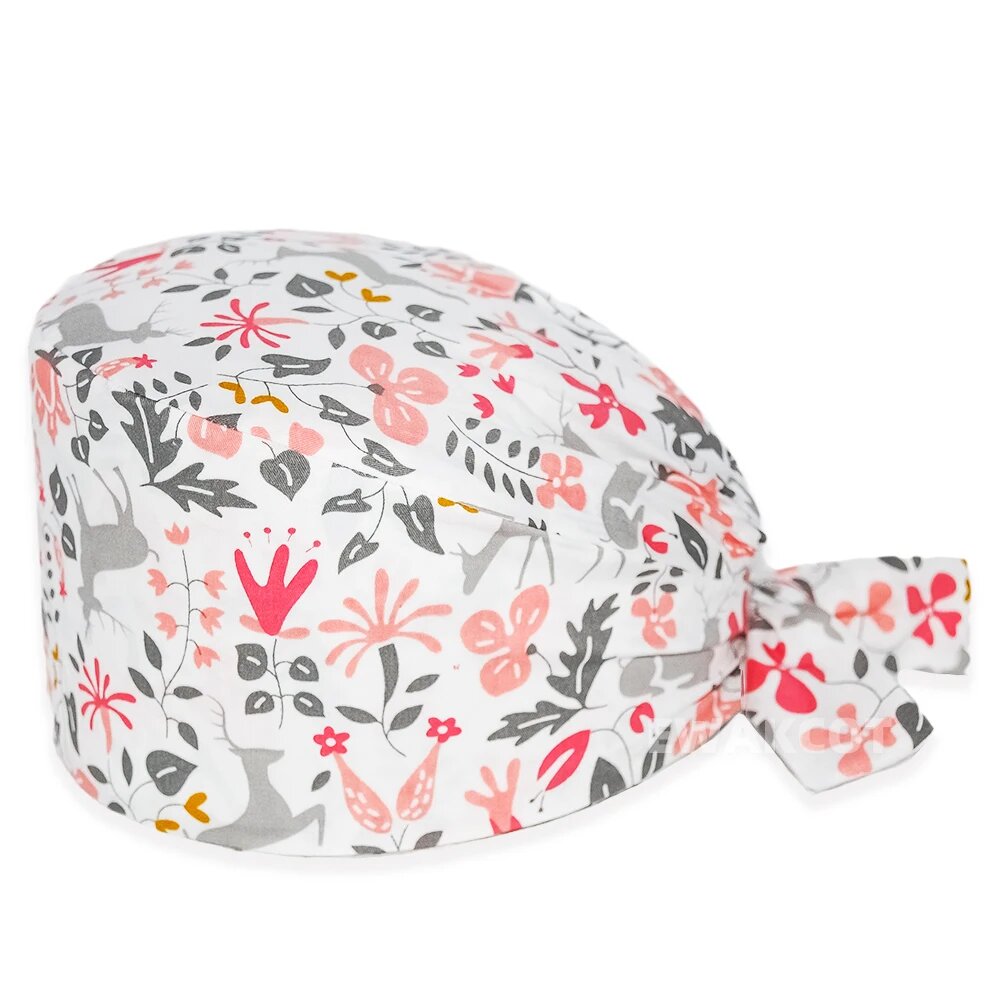 Женские медицинские шапки EWAK COT из хлопка с рисунком аниме cap