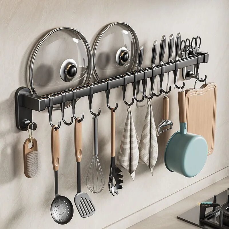 Рейлинг для кухни и ванной, 50 см х 8.5 см х 6.2 см х 1 предм.