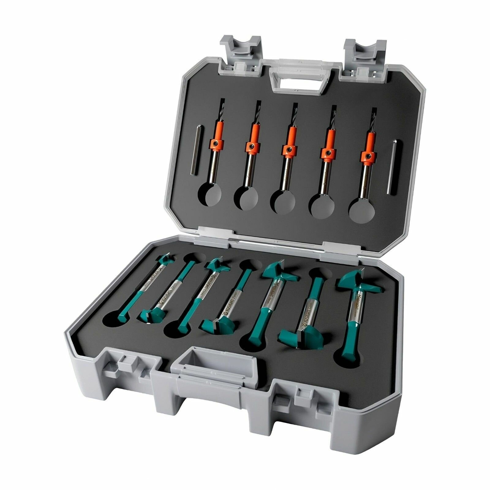 Сверло с зенкером по дереву 12шт, Набор сверл Форстнера с ограничителем